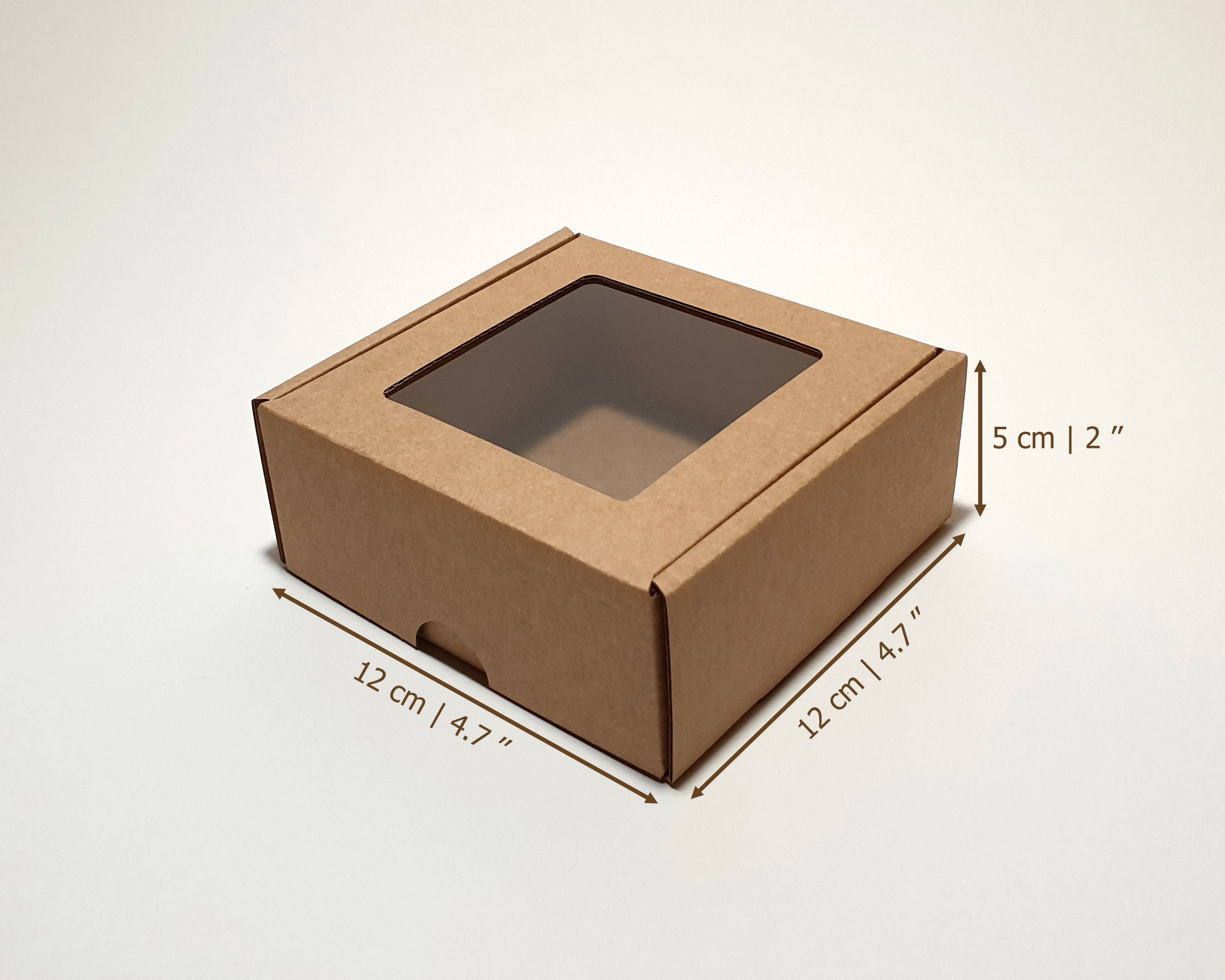 Cardboard Gift Boxes With Transparent Window and Lid 12 X 12 - Etsy