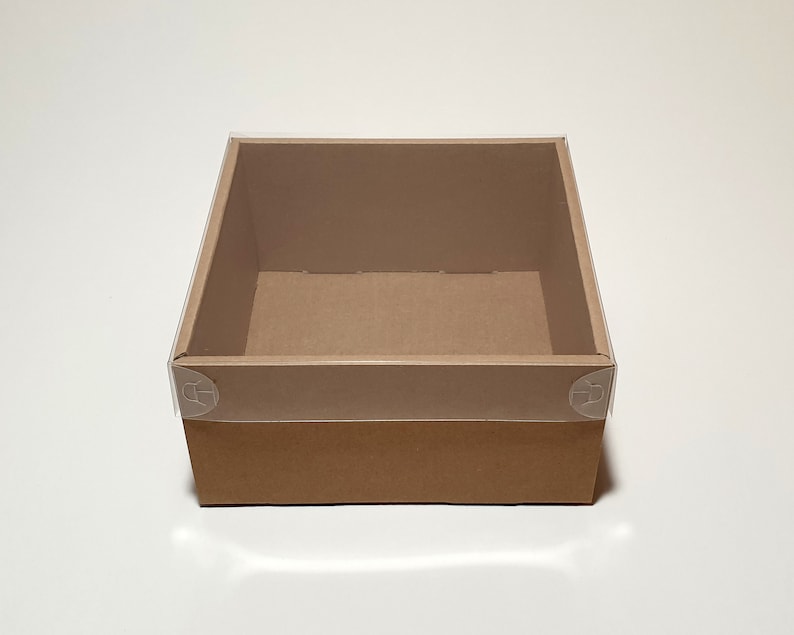 Cardboard Gift Boxes With Transparent Removable Lid 13 X 13 - Etsy