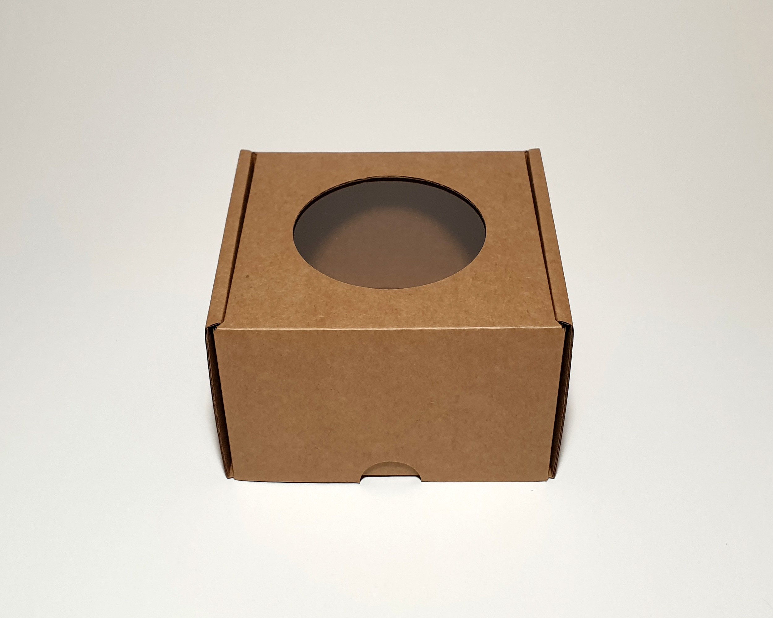 Cardboard Gift Boxes With Transparent Window and Lid - 12 X 12 X 8 Cm ...