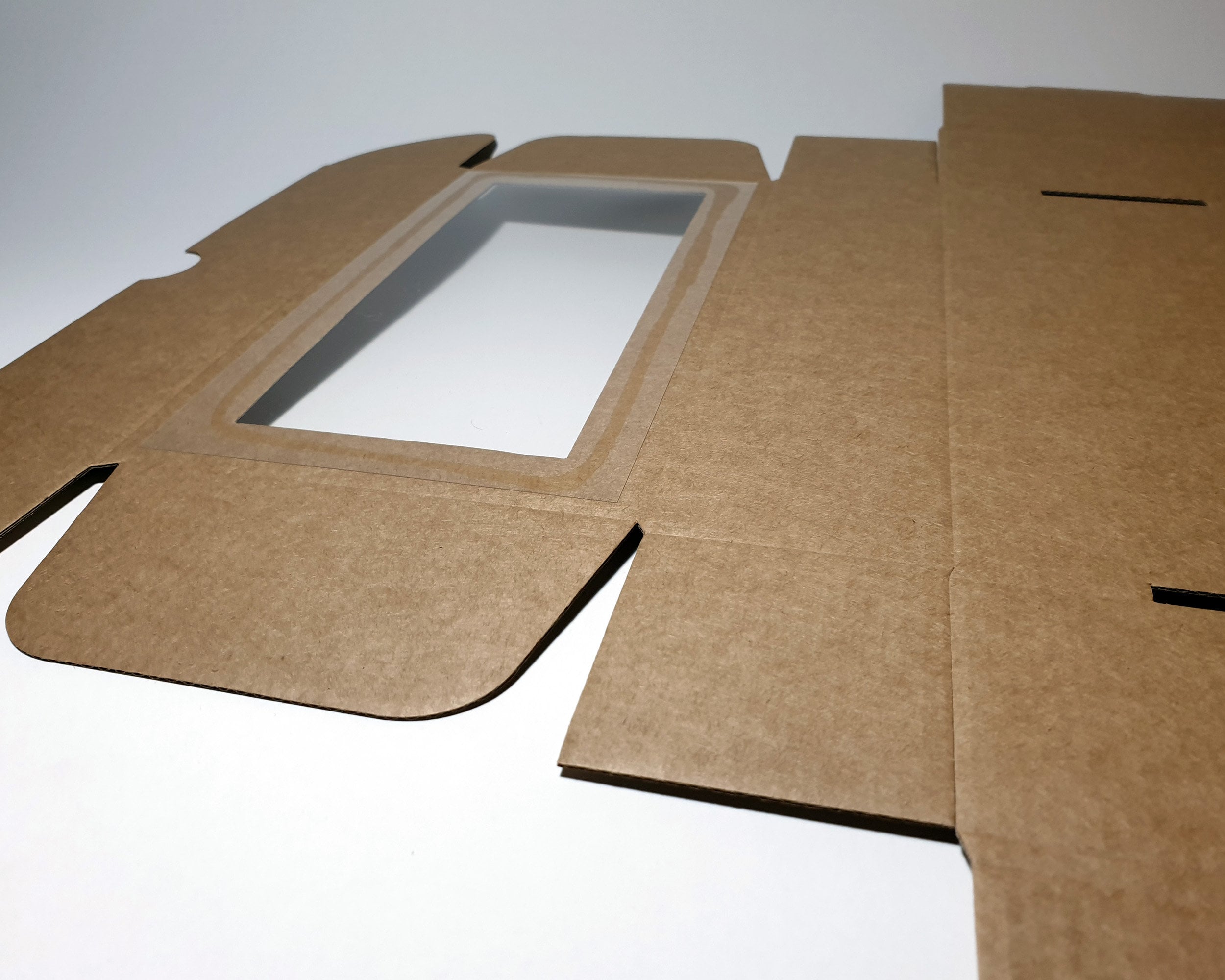 Cardboard Gift Boxes With Transparent Window and Lid - 23 X 12.7 X 6 Cm ...