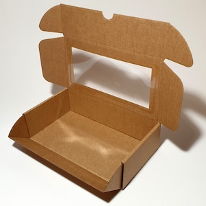 Cardboard Gift Boxes With Transparent Window and Lid - 23 X 12.7 X 6 Cm ...