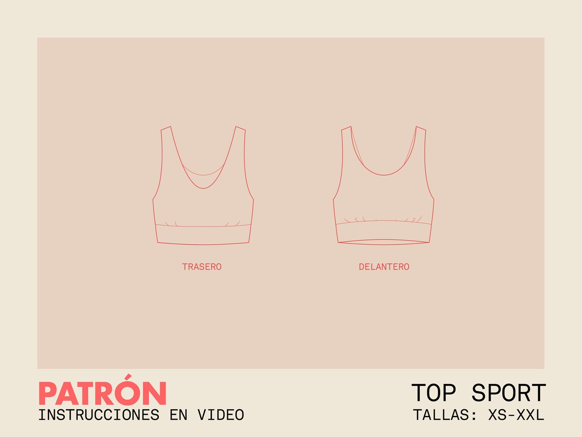 Digital Sports Top Pattern to Print. - Etsy