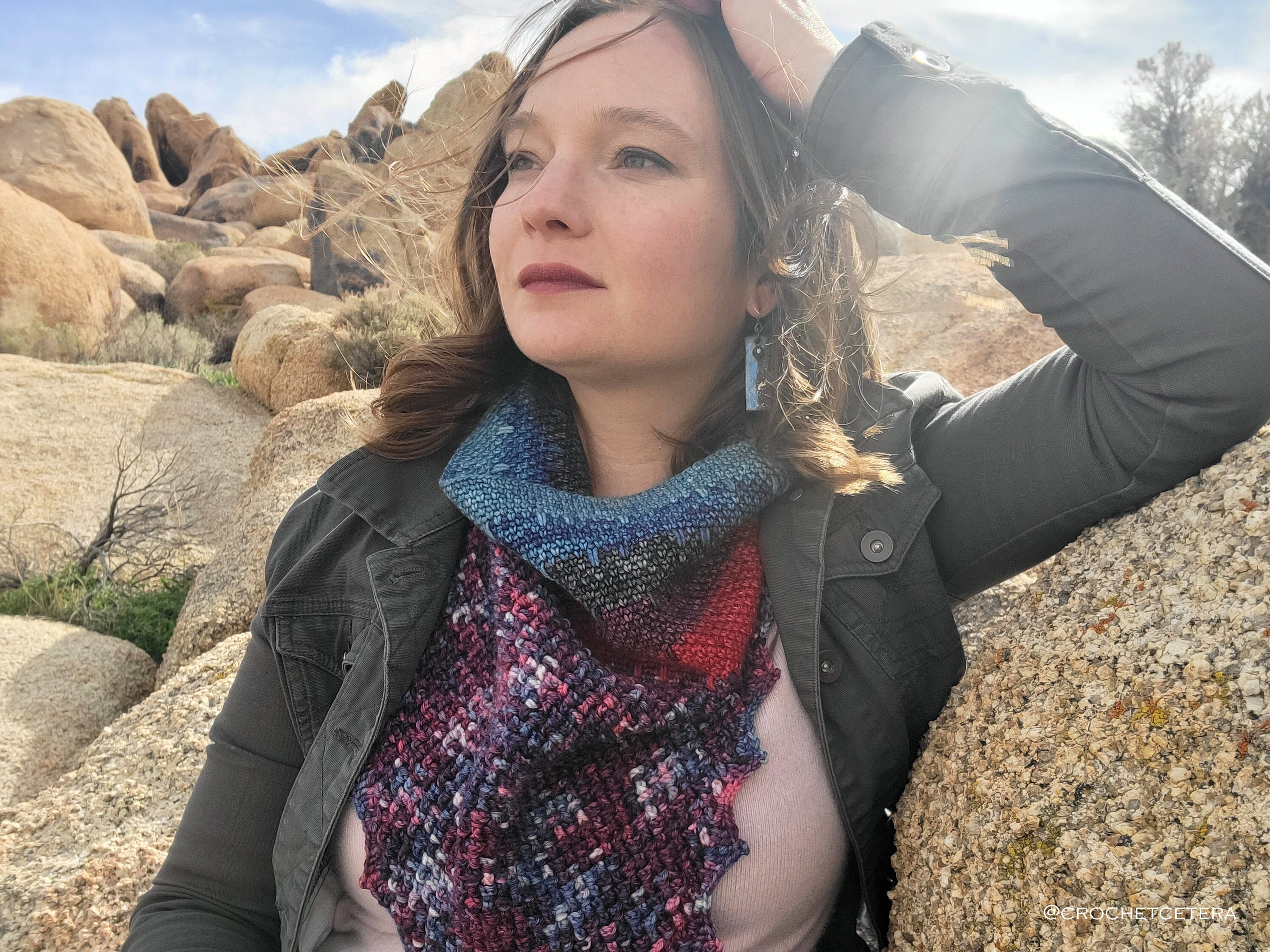 Cecily Handkerchief or Bandana Triangle Cowl With Mini Skeins - Etsy