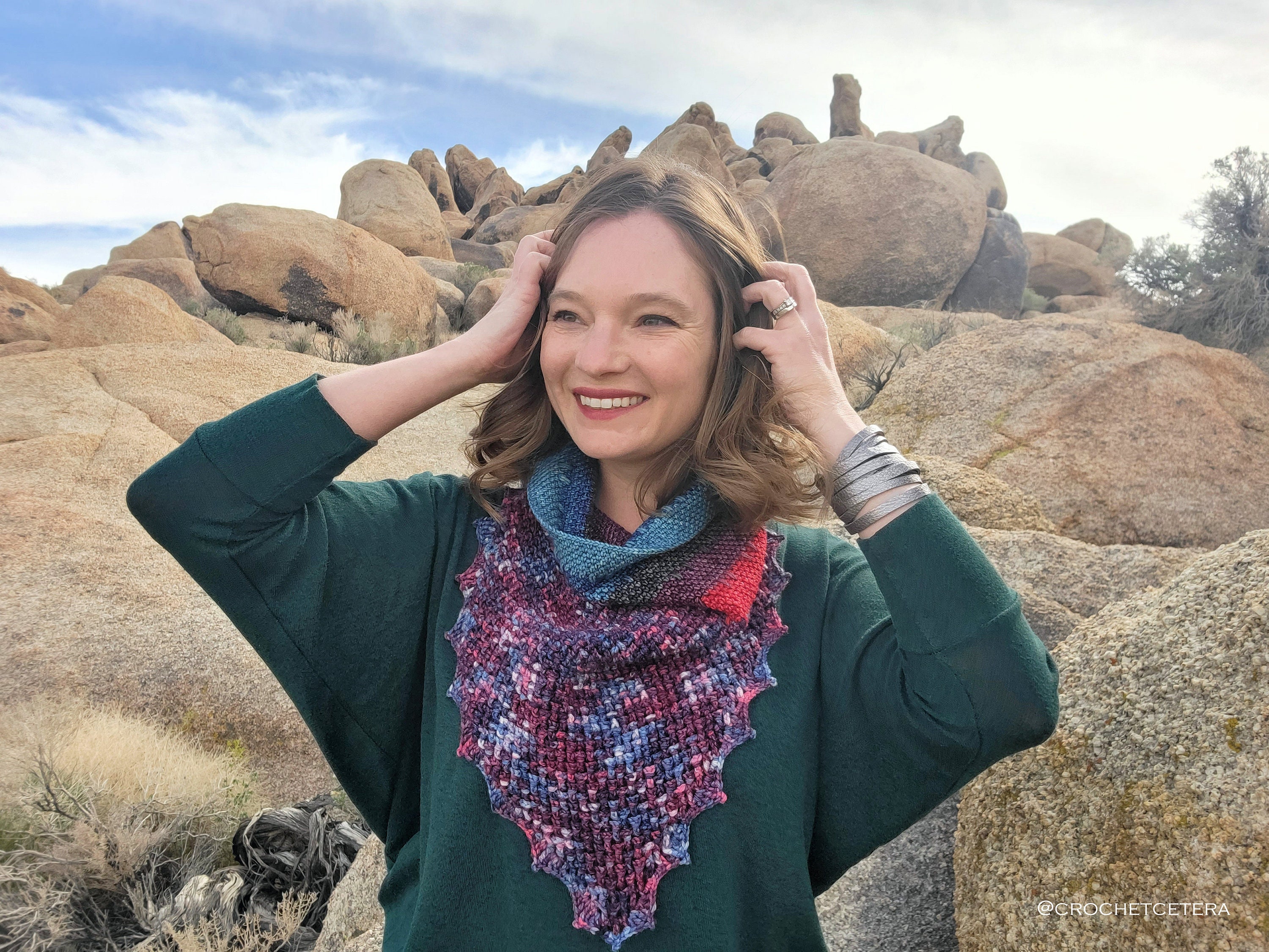 Cecily Handkerchief or Bandana Triangle Cowl With Mini Skeins - Etsy