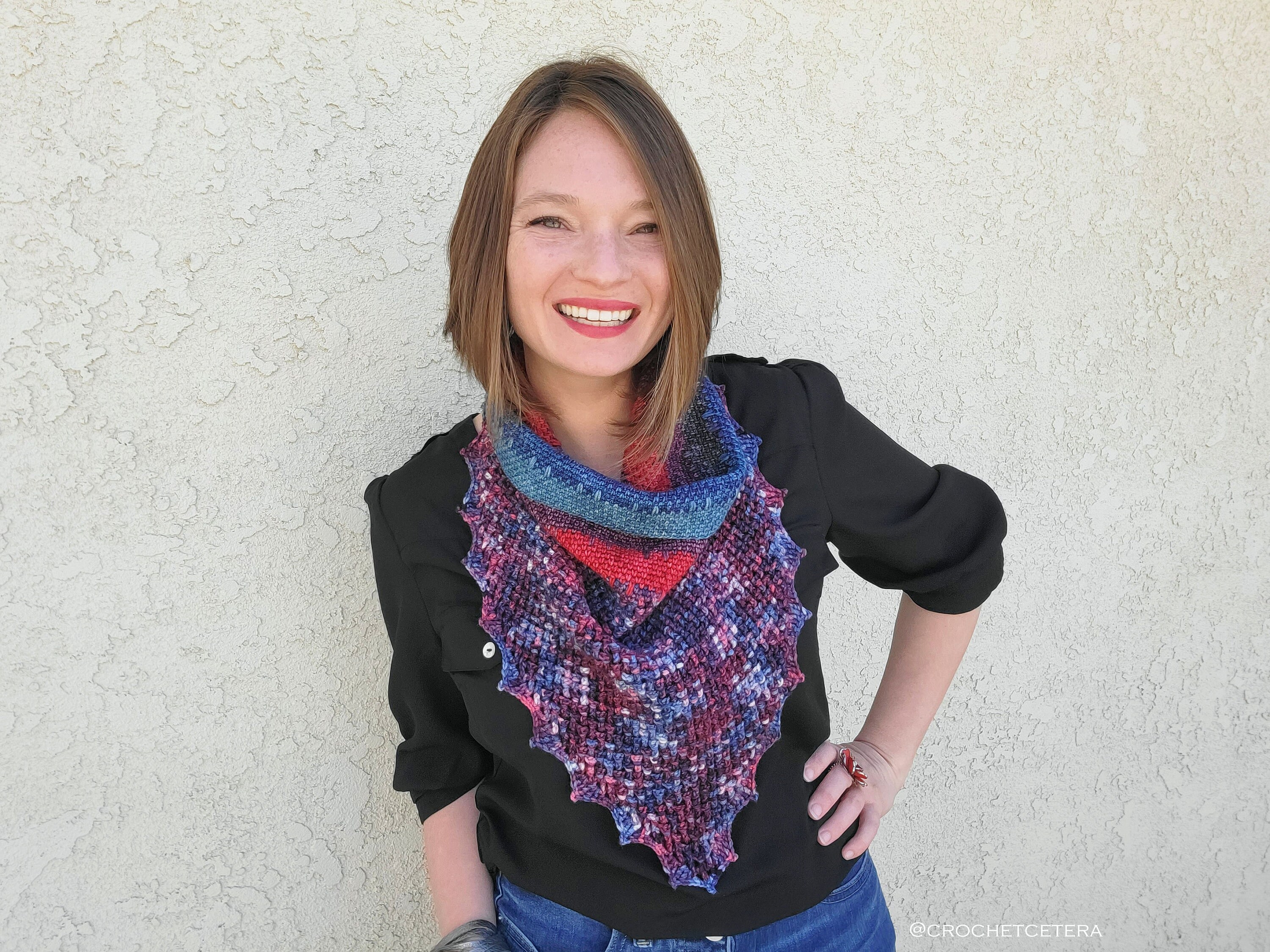 Cecily Handkerchief or Bandana Triangle Cowl With Mini Skeins - Etsy