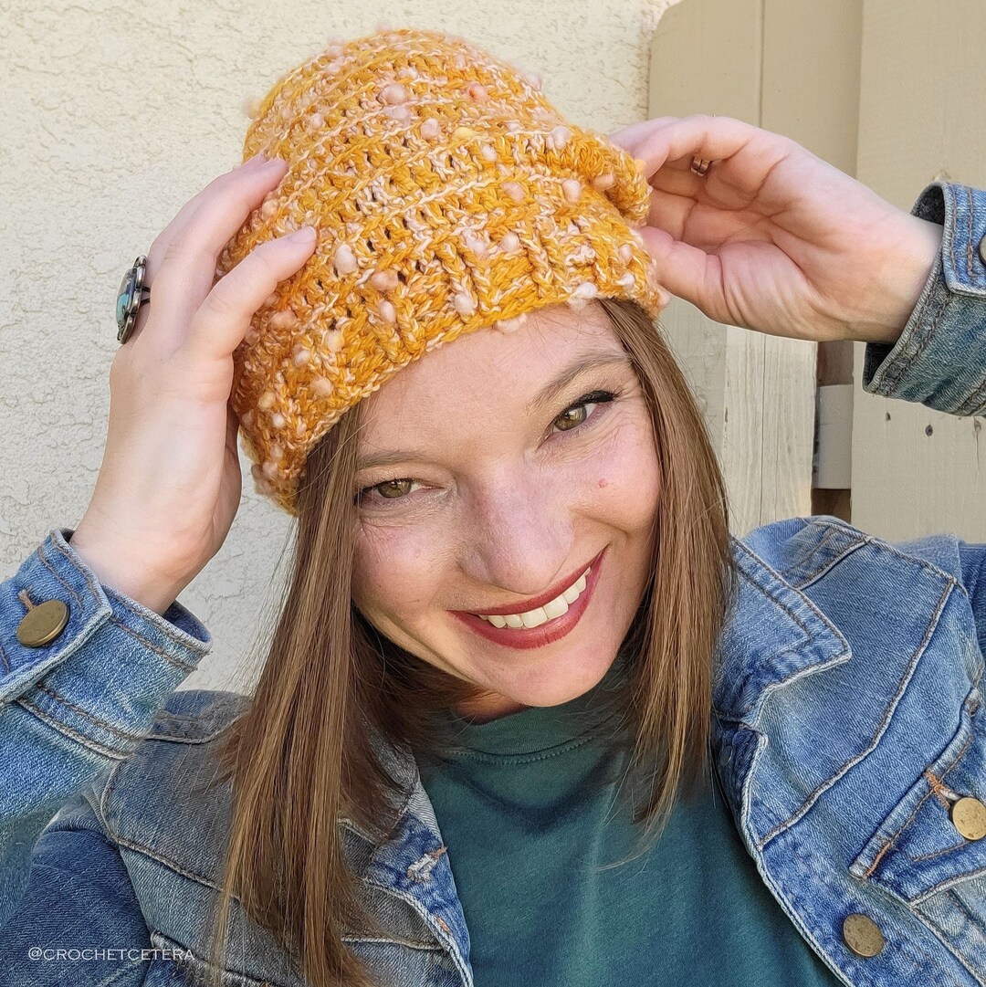 Butternut Slub Textured and Marled Hat Crochet Pattern PDF Instant ...