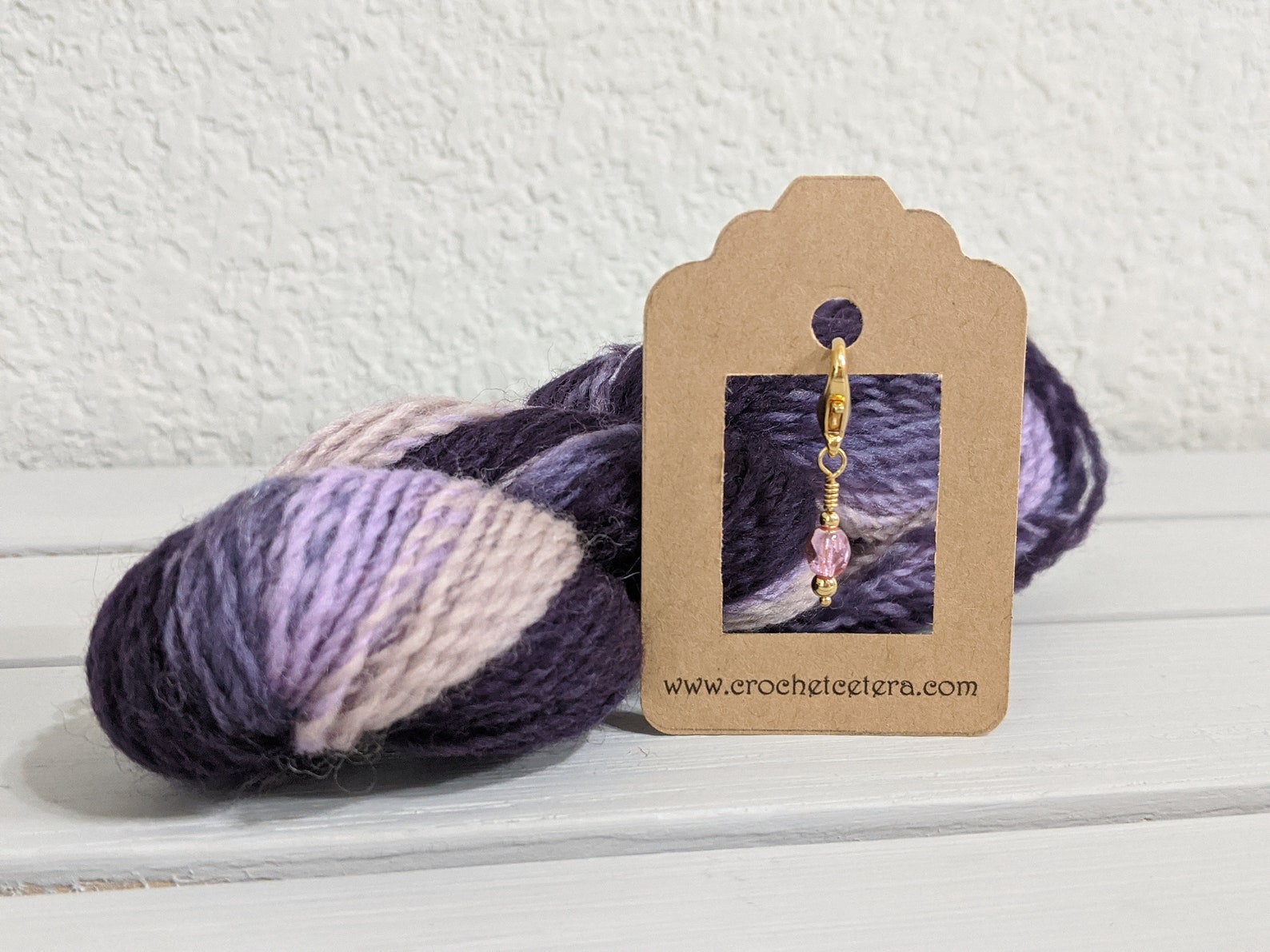 Purple Ombre 2 Ply Z Twist Handspun Yarn for Crocheters | Etsy