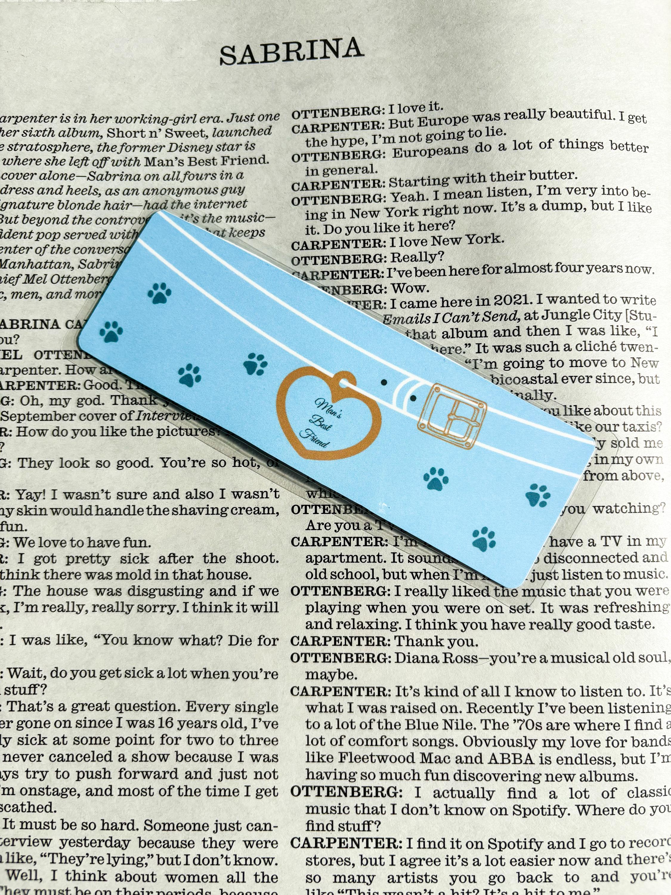 Sabrina Carpenter Inspired Bookmark Set – Man’s Best Friend Album – 4 ...