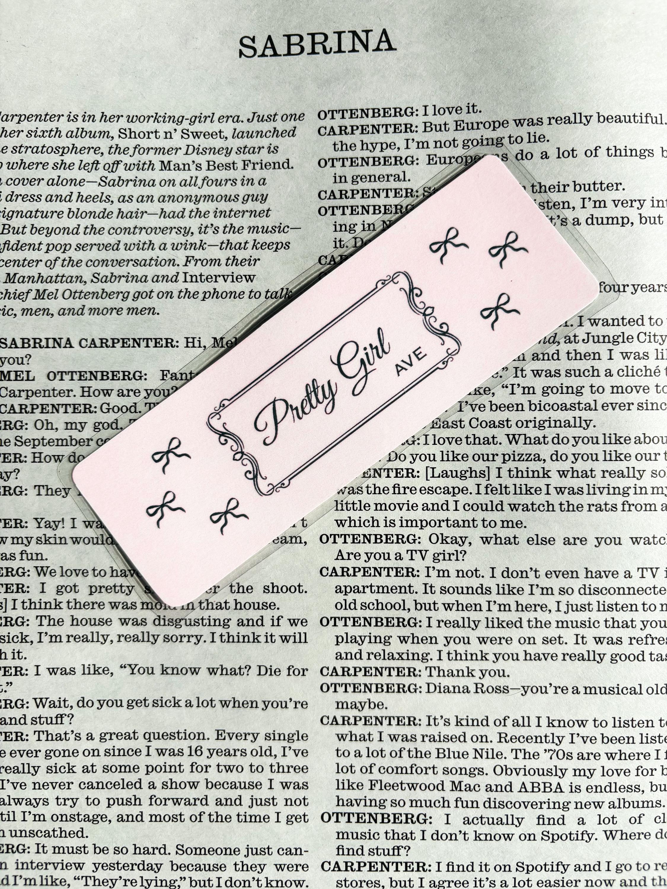 Sabrina Carpenter Inspired Bookmark Set – Man’s Best Friend Album – 4 ...