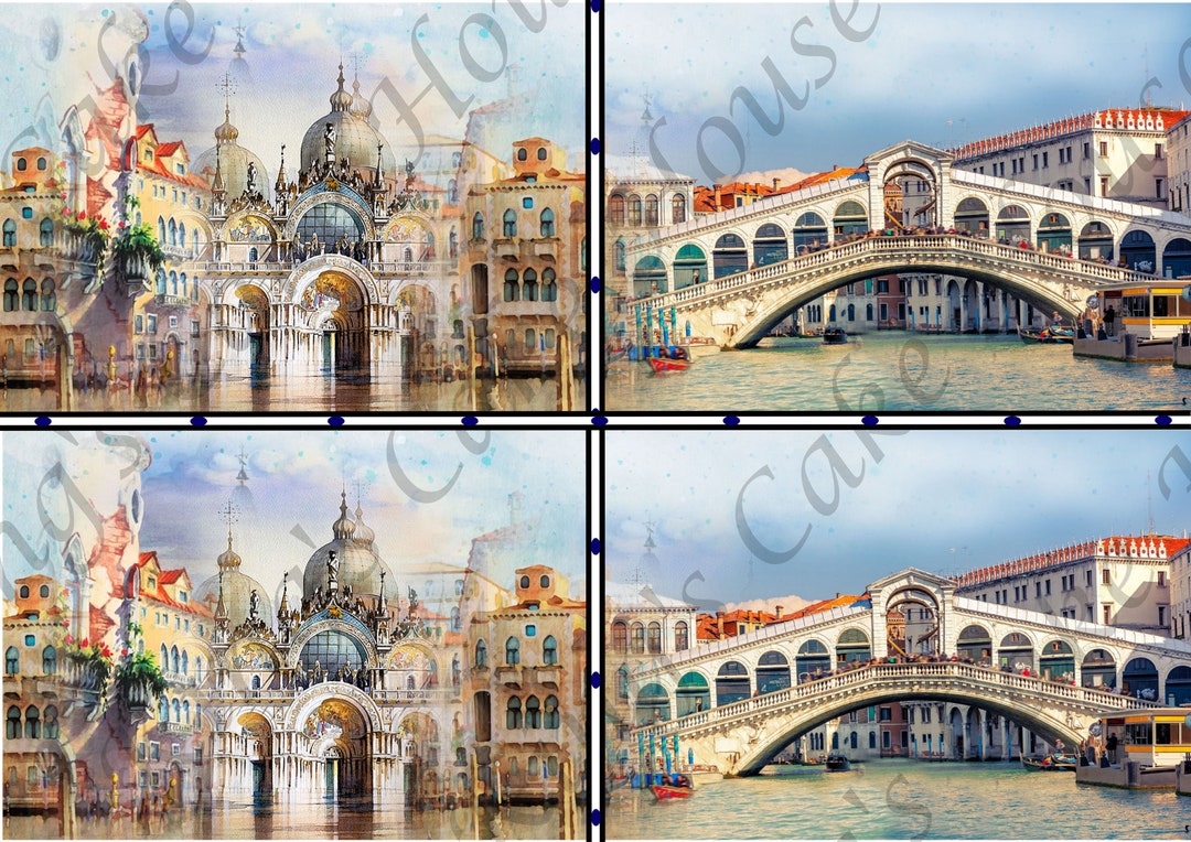 Venice Cake Wrap, Italy Venice Style Edible Icing Sheets, SINGLE Sheet ...