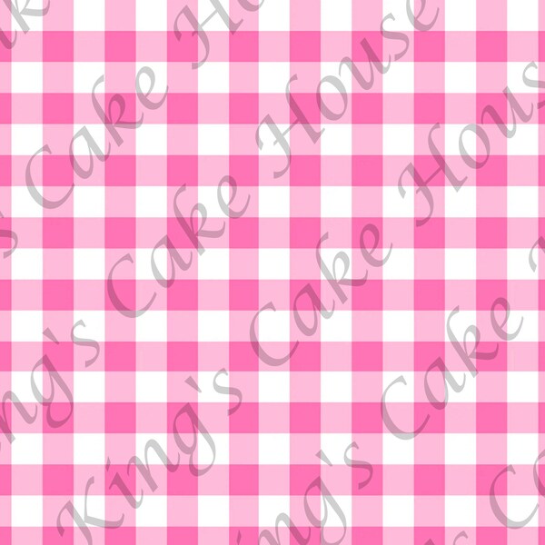 Pink Gingham Cake - Etsy