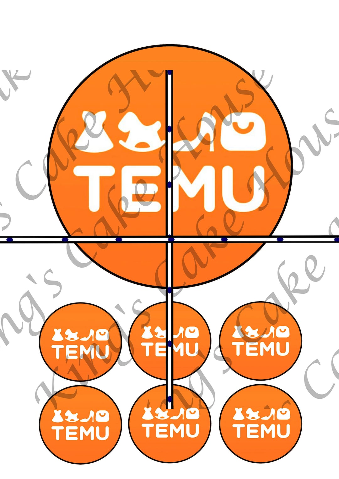 Temu Round Cake Topper, Edible Icing Sheet. Birthday Cake Topper, Temu ...