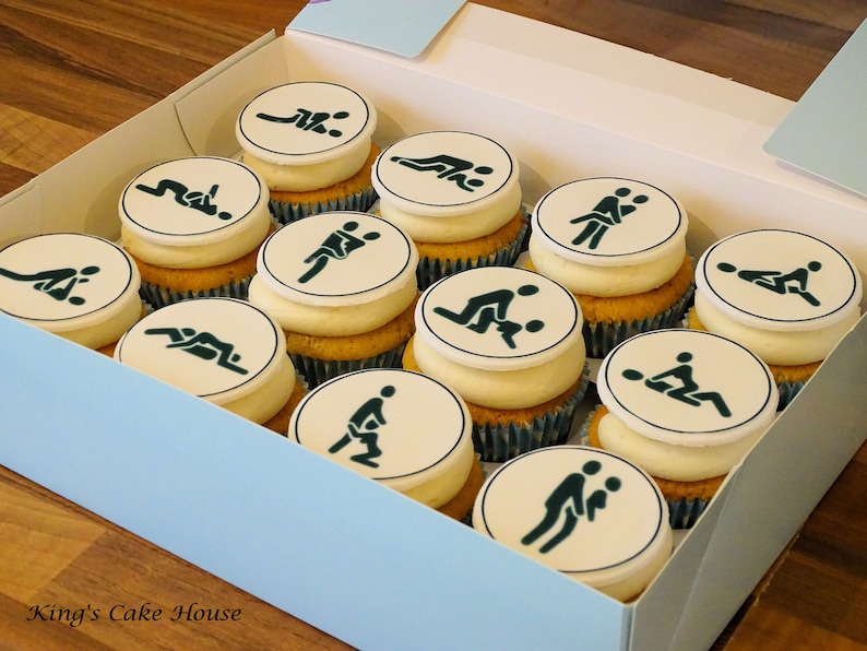 Sex Theme Naughty Rude Cupcake Toppers Edible Icing Sheet Birthday