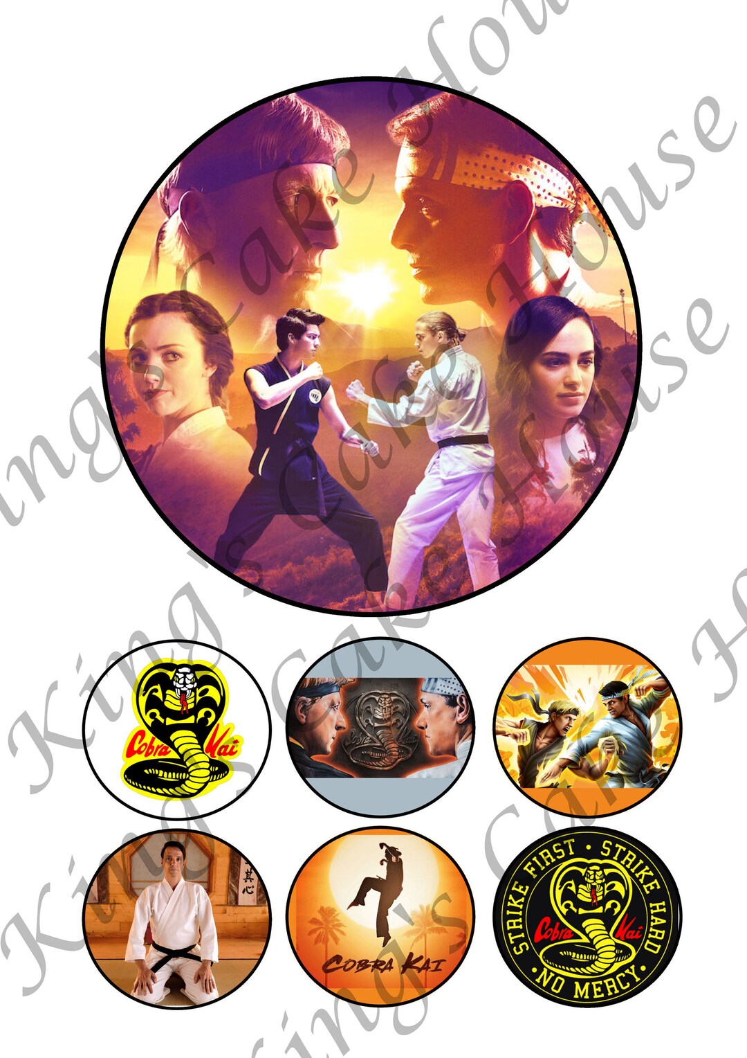 Cobra Kai Round Cake Topper Edible Icing Sheet. Birthday Cake - Etsy