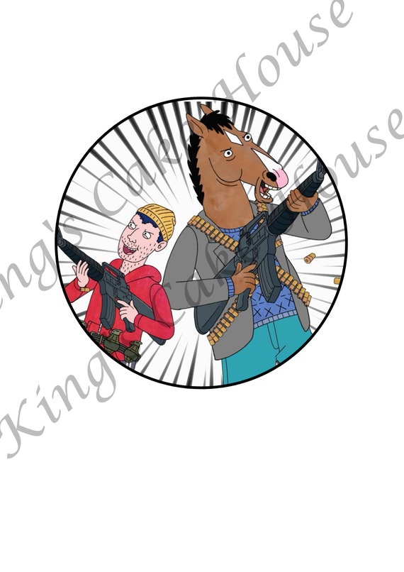 Bojack Horseman Cake Toppers Edible Icing Sheet Bo Jack | Etsy
