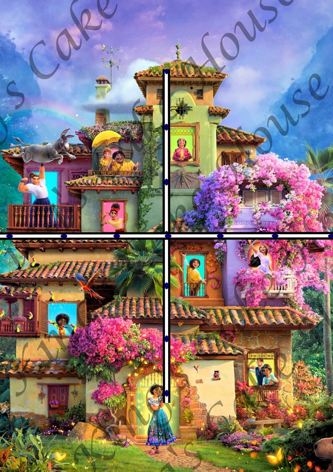 Encanto Cake Wrap, Edible Icing Sheets, Single Sheet. Encanto Cake ...