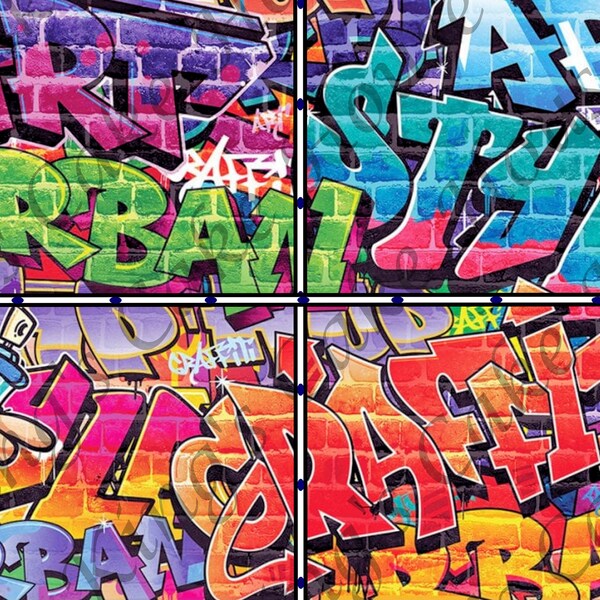 Graffiti Sheet Set - Etsy