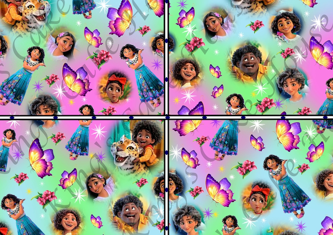 Encanto Cake Wrap, Edible Icing Sheets, Set of 2. Encanto Cake ...