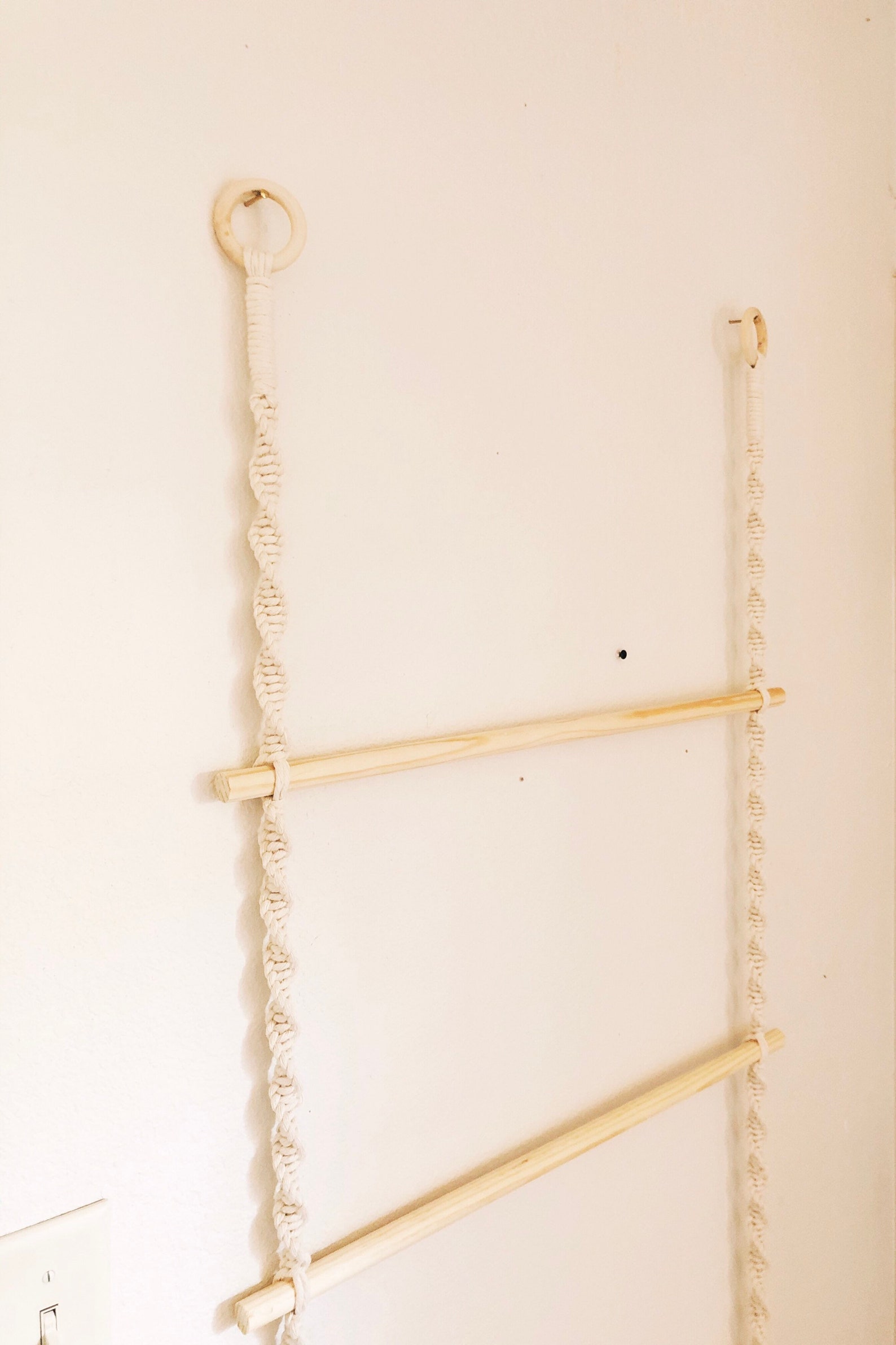 Macrame Hanging Ladder Blanket Ladder Plant Ladder - Etsy