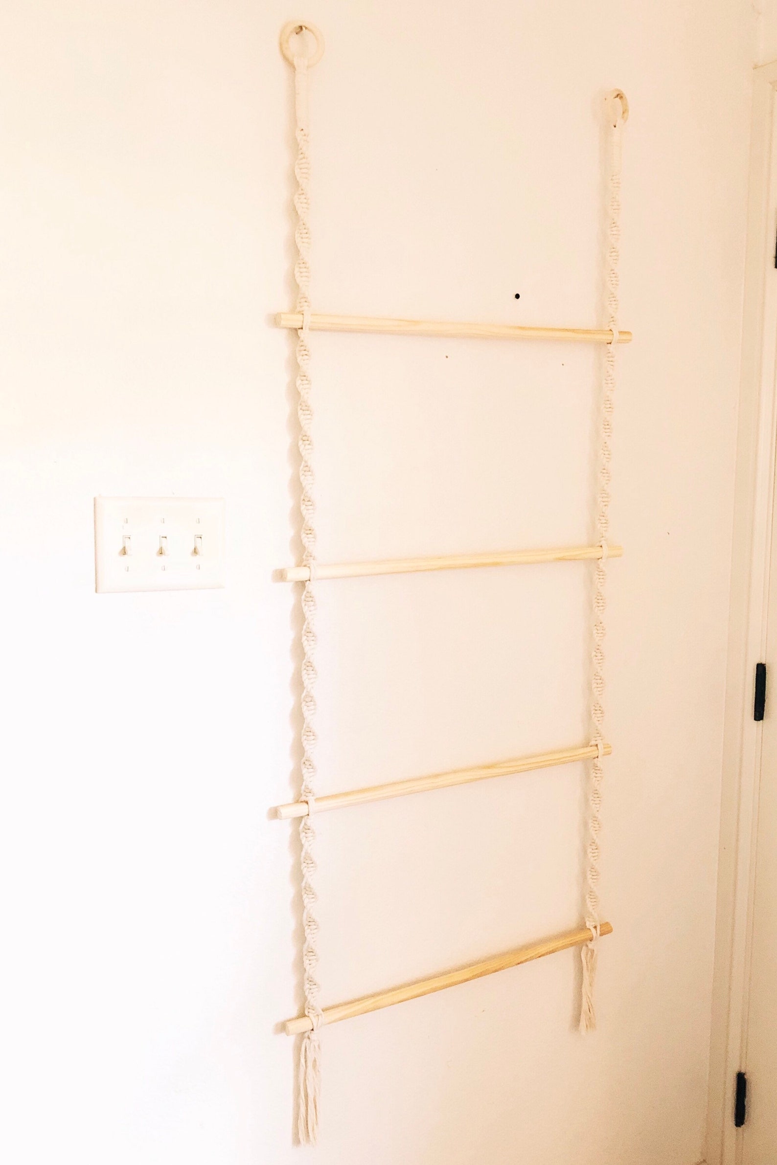 Macrame Hanging Ladder Blanket Ladder Plant Ladder - Etsy