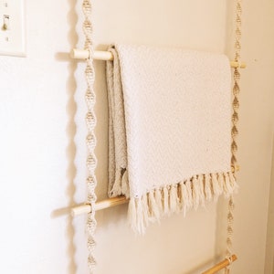 Macrame Hanging Ladder Blanket Ladder Plant Ladder - Etsy