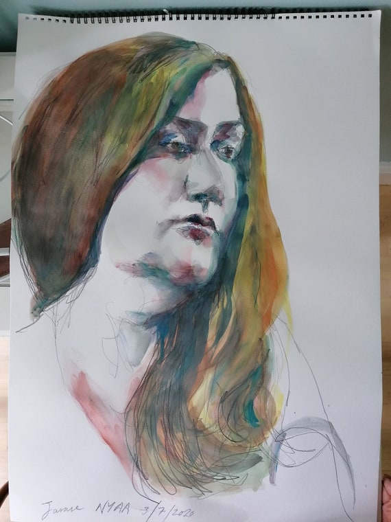 Watercolour Life Drawing | Etsy