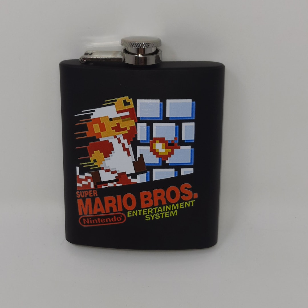 Super Mario Bros Brothers Nintendo Entertainment System Flask - Etsy