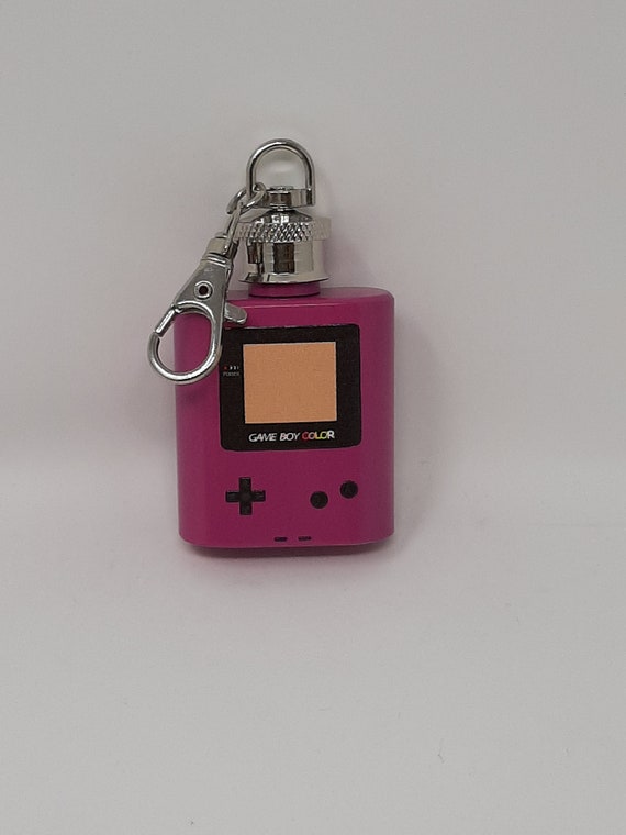 Gameboy Color Pink Mini Flask Keychain | Etsy