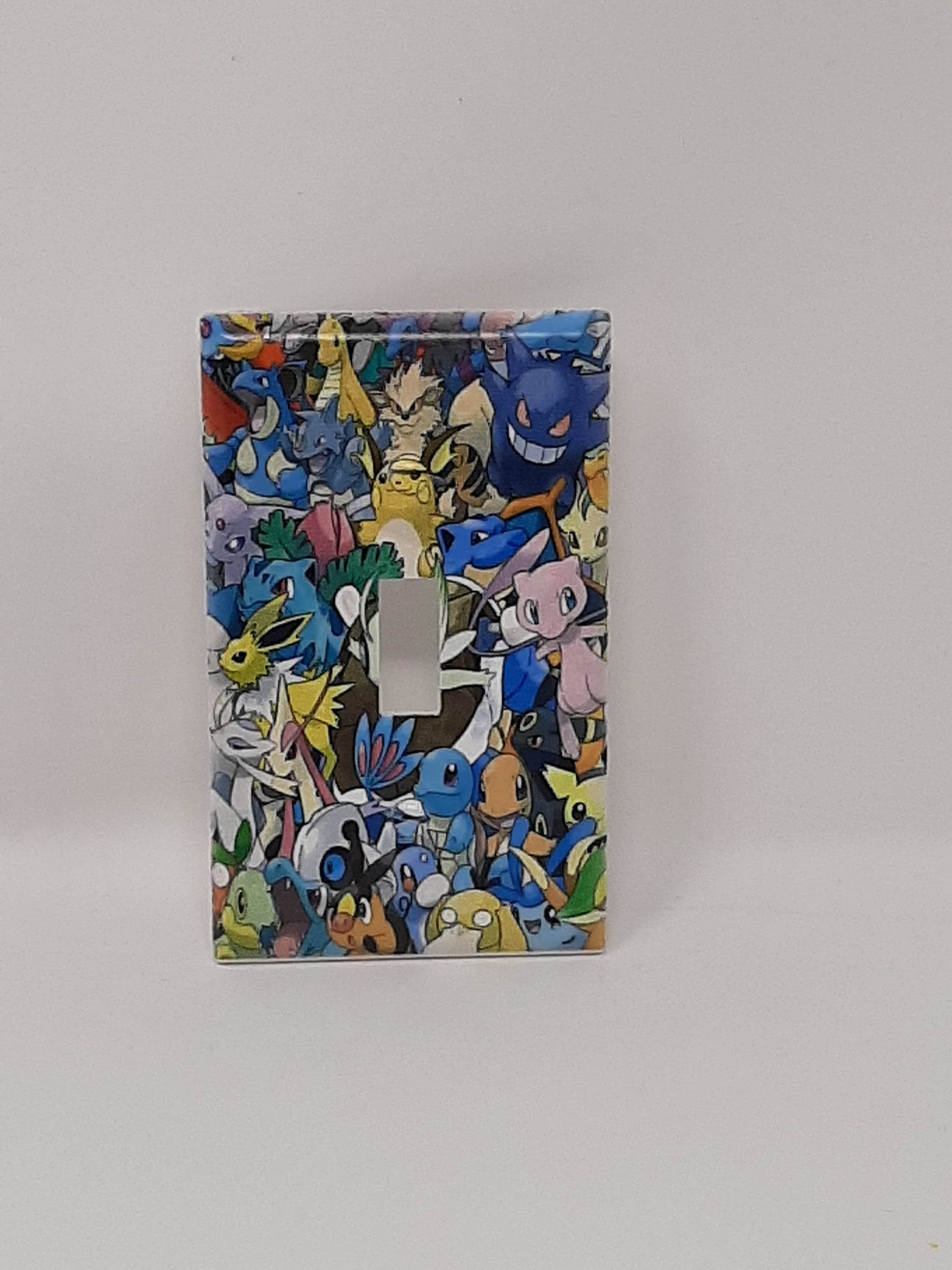 Pokemon Collage Gengar 25th Anniversary Light Switch Plate - Etsy