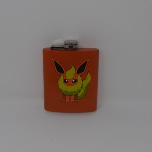 Flareon Eevee Evolution Pokémon Flask - Etsy