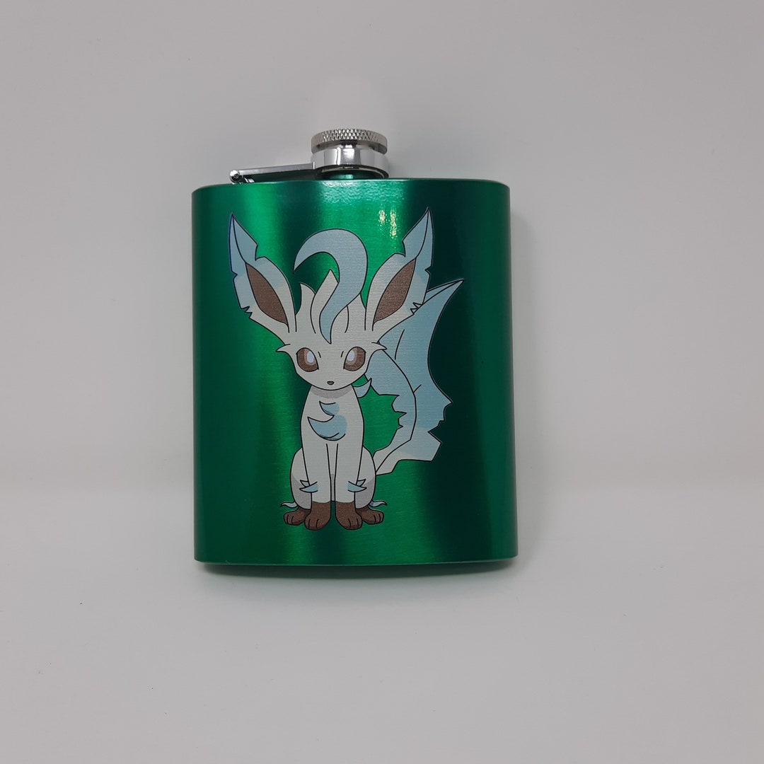 Leafeon Pokémon Eevee Evolution Flask - Etsy