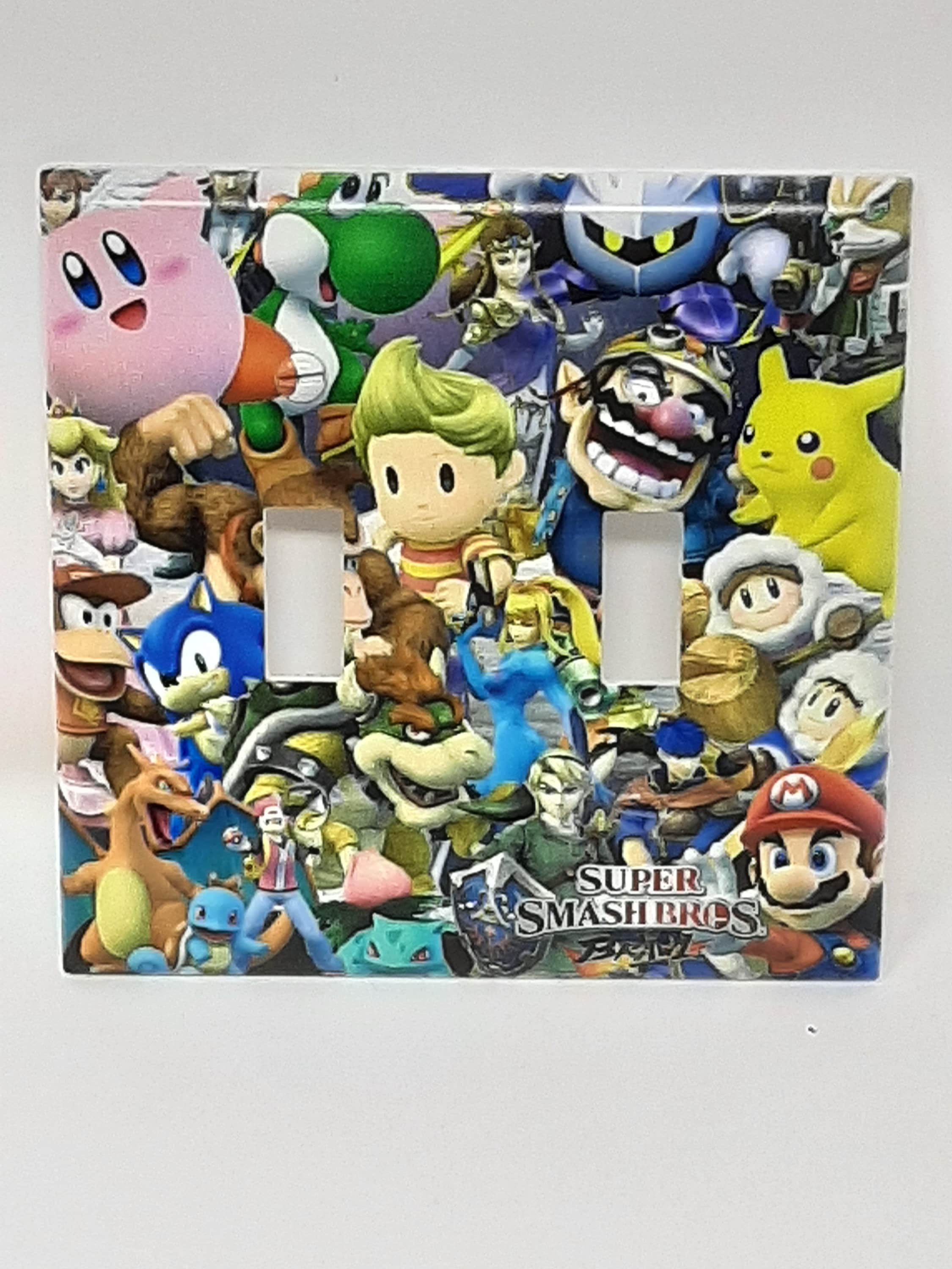 Super Smash Bros Brawl Ultimate Melee Mario Luigi Kirby Sonic Yoshi ...