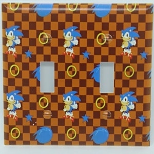 Sonic the Hedgehog Collage Double Light Switch Plate - Etsy