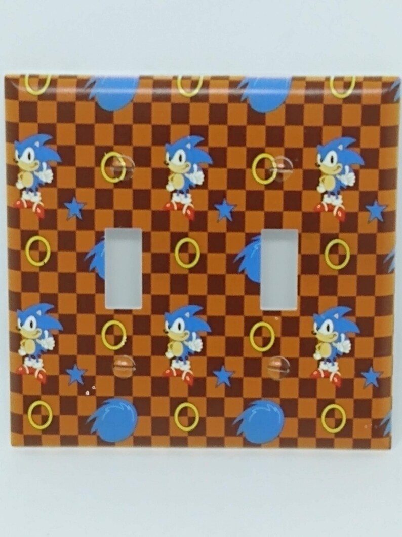 Sonic the Hedgehog Collage Double Light Switch Plate - Etsy