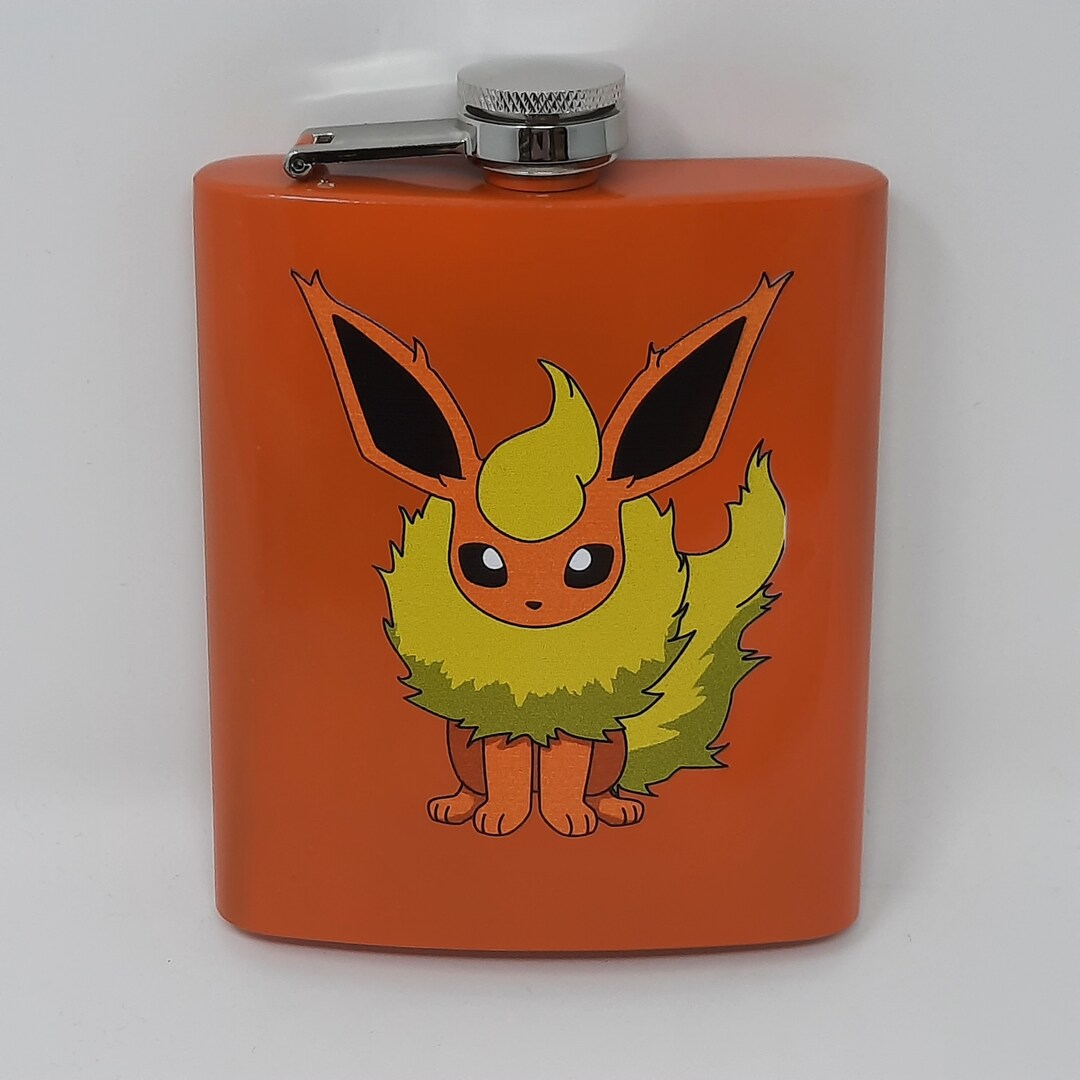 Flareon Eevee Evolution Pokémon Flask - Etsy