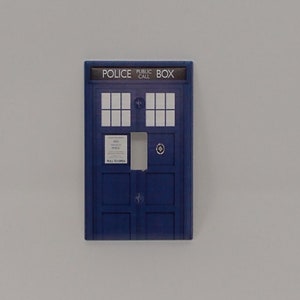 Tardis Doctor Who Time Travel Light Switch Plate - Etsy