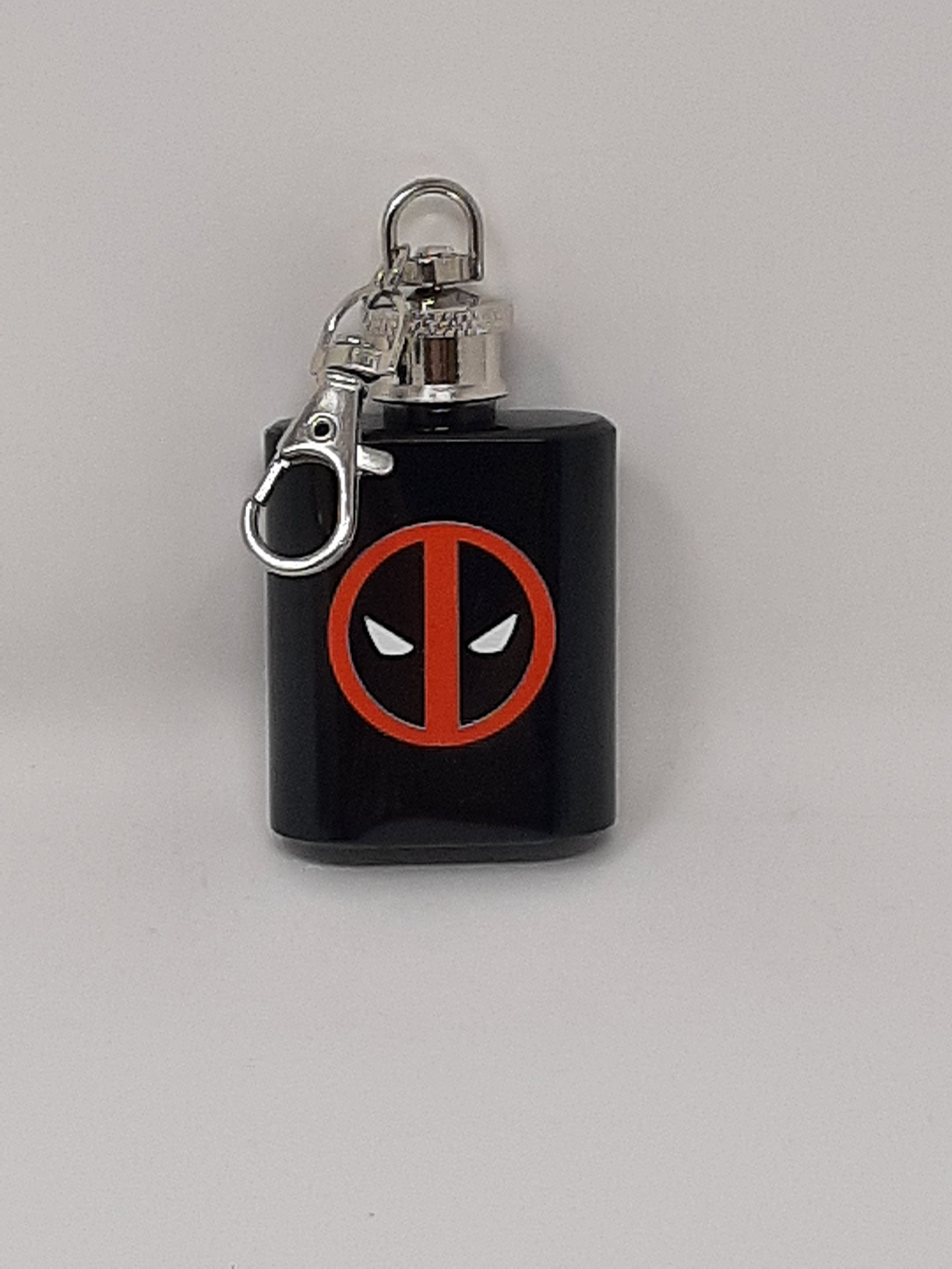 Deadpool Marvel Superhero Comics Mini Flask Keychain - Etsy