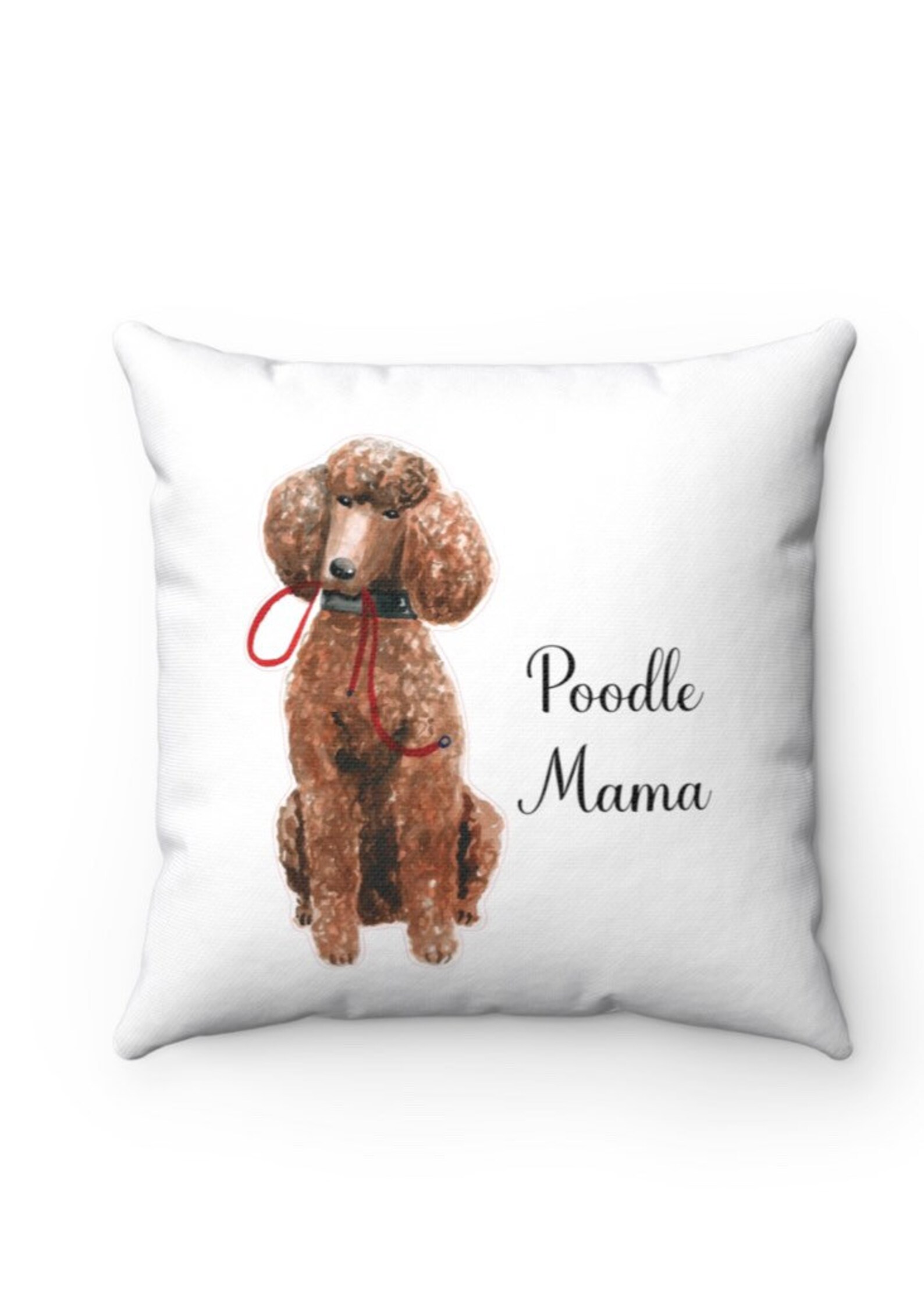 Red Poodle Pillow Standard Poodle Pillow Apricot Poodle Poodle - Etsy