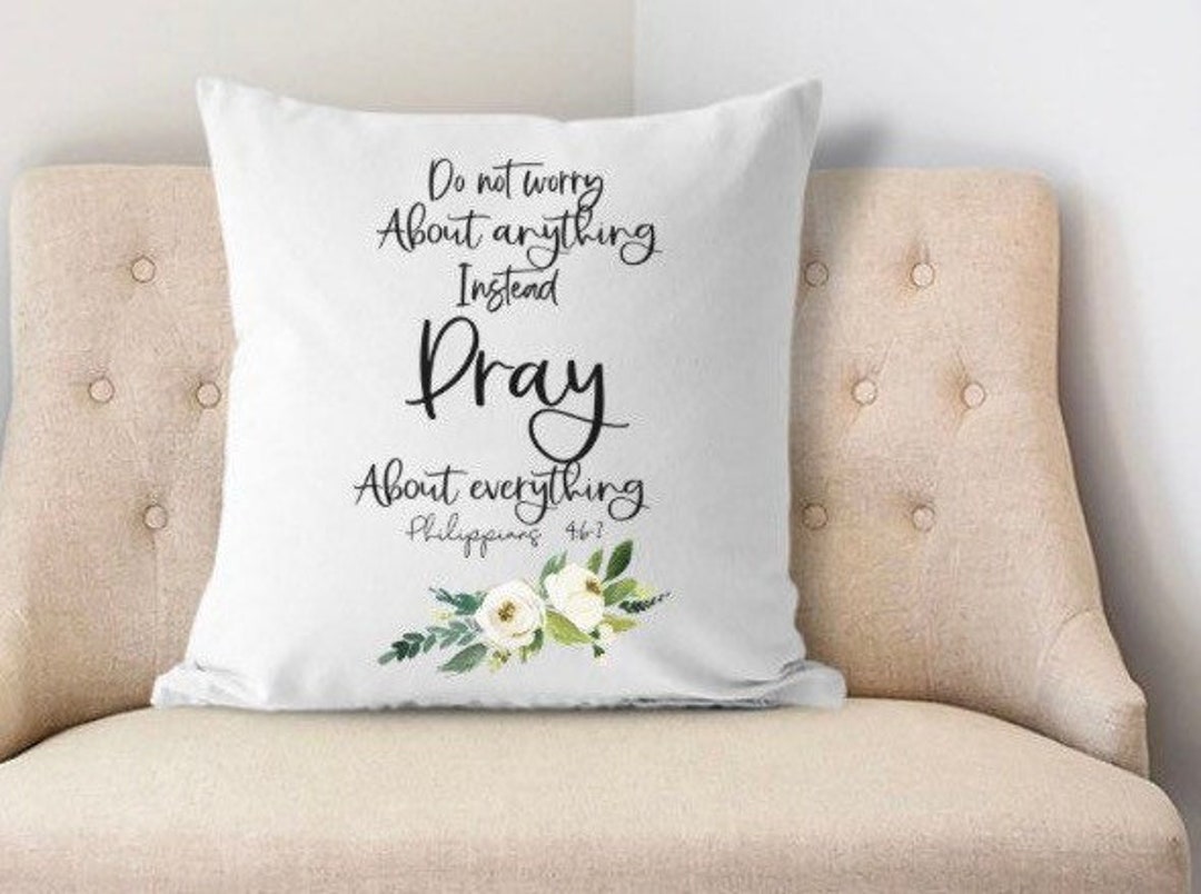 Philippians, Bible Verse Pillow, Scripture Pillow, Christian Pillow ...