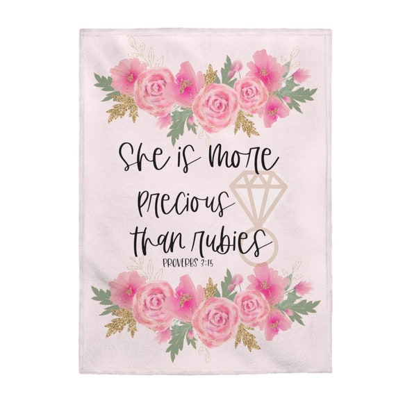 Scripture Baby Blanket Bible Verse Blanket Christian Blanket - Etsy