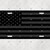 Matte Black Thin Blue Line Distressed American Flag Sublimation License ...
