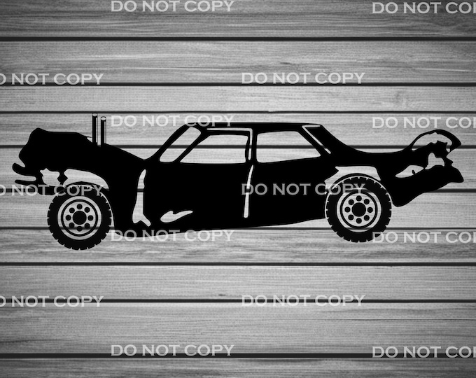 Download Demolition DERBY Design for Decals Race Car Slinging Mud - Etsy