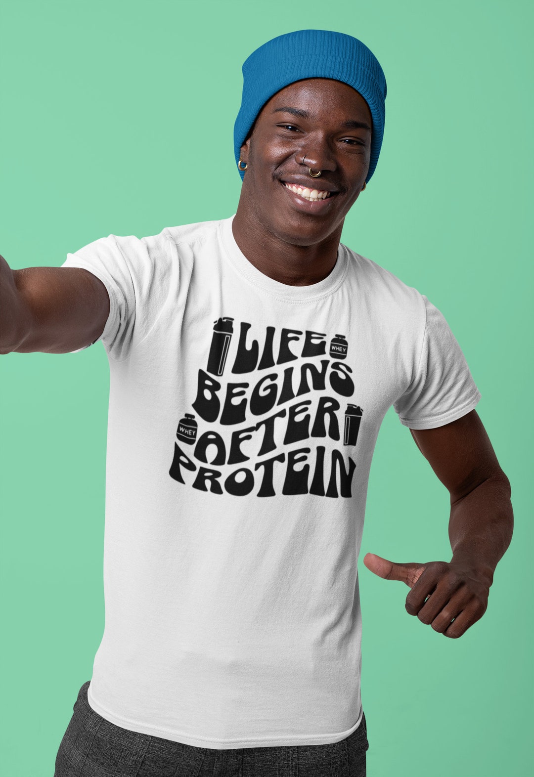 Life Begins After Protein, Weight Loss, Motivation, Sublimation, Design ...