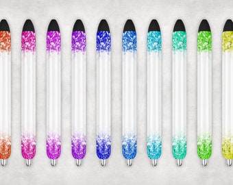 EMT Glitter Epoxy Pen Wrap Design Digital Download PNG - Etsy