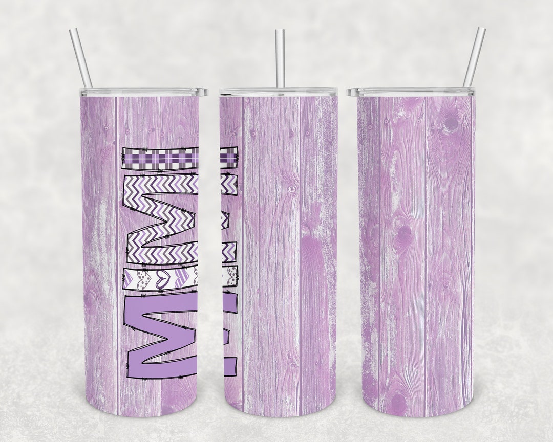 Meme Doodle Hearts Purple Add Names and Hearts, Mother's Day, 20 Oz ...