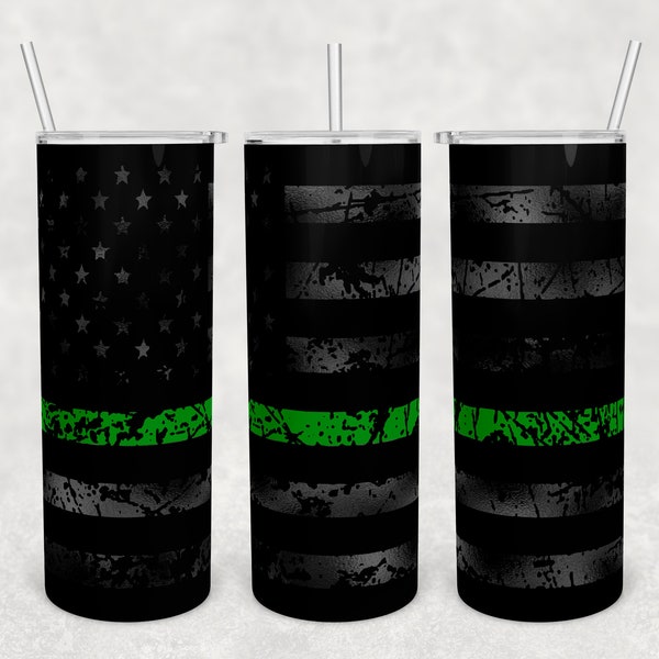 Military Green Line Flag Tumbler Wrap Png - Etsy