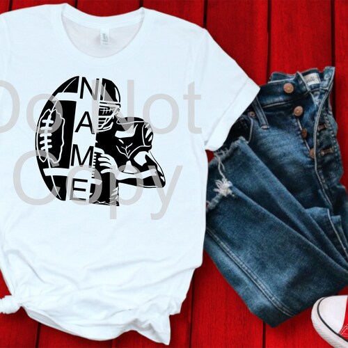 Football Personalize Name Sublimation Design Digital - Etsy