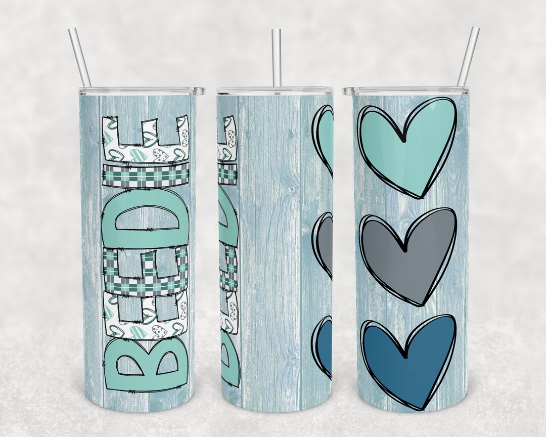 Beedie Doodle Hearts Teal Blue Add Names and Hearts, Mother's Day, 20 ...