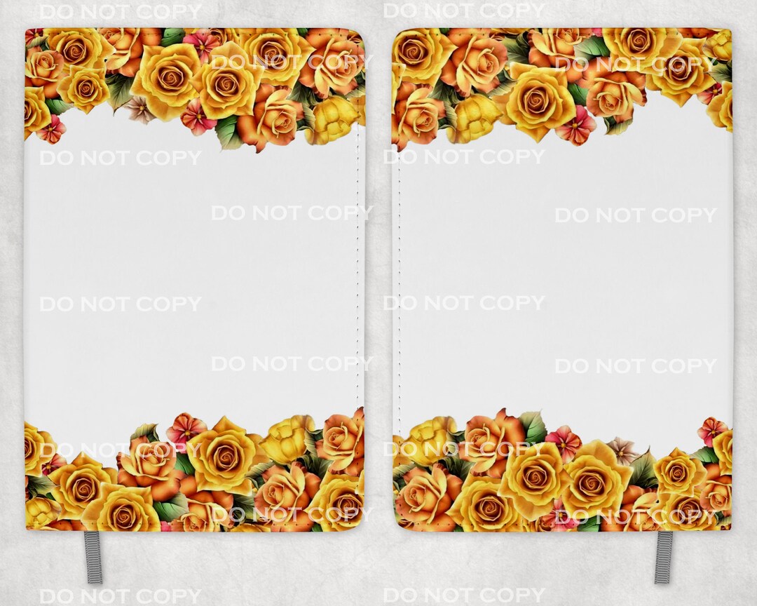 Yellow Rose Flower Journal Digital Design, Summer Flowers, Floral ...