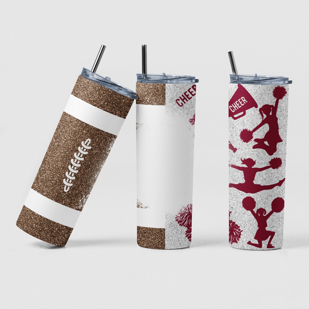20 Oz Skinny Tumbler Sublimation Design Download PNG DIGITAL Football ...